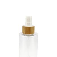 China Portable Cosmetic Spray Bottle 100ml Perfume Sprayer With Plastic And Bamboo Lid for sale