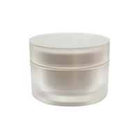 China Luxurious Cosmetic Cream Jar Packaging 10g 20g 30g 50g Frosted Acrylic Face Cream Jars for sale