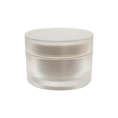 China Luxurious Cosmetic Cream Jar Packaging 10g 20g 30g 50g Frosted Acrylic Face Cream Jars for sale