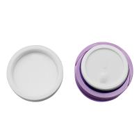 China 50g Acrylic Round Cream Jar Double Layered Cosmetic Packaging Plastic Face Cream Jar for sale