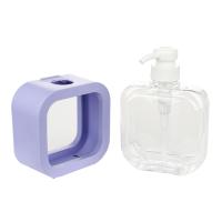 China PET Lotion Bottle 500ml Double-Layer Purple Press-Type Empty for sale