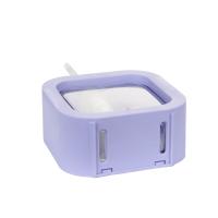 China PET Lotion Bottle 500ml Double-Layer Purple Press-Type Empty for sale