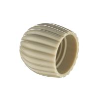 China 24/410 Luxury Pineapple - Shaped Beige Plastic Bottle Cap, Spherical Cosmetic Screw Cap for sale