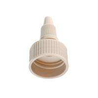 China 24/410 Beige Plastic Cosmetic Twist - Off Switch Cap, Multi - Functional Sealed Screw Top Cap for sale