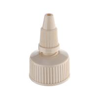 China 24/410 Beige Plastic Cosmetic Twist - Off Switch Cap, Multi - Functional Sealed Screw Top Cap for sale