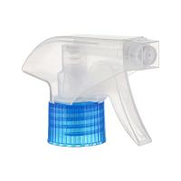China 28/410 Translucent Blue Plastic Bottle Continuous Sprayer - Foam Plastic Trigger Sprayer Head For Cleaning Bottles for sale