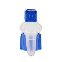 China High - Quality Transparent Blue 28/410 All - Plastic Trigger Sprayer With Switch for sale