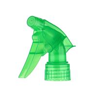 China Customizable 28/410 Transparent Green PP Plastic Ergonomic Trigger Sprayer For Cleaning & Gardening for sale