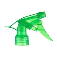 China Customizable 28/410 Transparent Green PP Plastic Ergonomic Trigger Sprayer For Cleaning & Gardening for sale