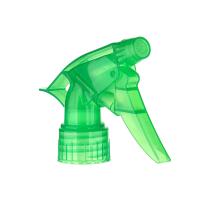 China Customizable 28/410 Transparent Green PP Plastic Ergonomic Trigger Sprayer For Cleaning & Gardening for sale