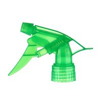 China Customizable 28/410 Transparent Green PP Plastic Ergonomic Trigger Sprayer For Cleaning & Gardening for sale