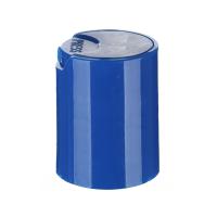 China 28/415 PP Blue Press Cap ,flip Top Disc Top Cap Lids For Cosmetic Packaging for sale