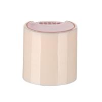 China 24/410 Off - White PP Plastic Press - To - Open Flip Top Cap For Cosmetic Packaging, Lotion Cap for sale