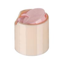China 24/410 Off - White PP Plastic Press - To - Open Flip Top Cap For Cosmetic Packaging, Lotion Cap for sale