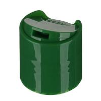 China Disc Top Cap 24/410 Green Plastic Pp Disc Top Cover Daily Chemical Packaging Cap/lid for sale
