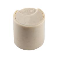 China Custom Cylindrical 24/410 Smooth Plastic Bottle Cap, Press-type Cosmetic Top Cap for sale