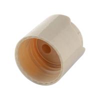 China Custom Cylindrical 24/410 Smooth Plastic Bottle Cap, Press-type Cosmetic Top Cap for sale