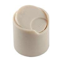 China Custom Cylindrical 24/410 Smooth Plastic Bottle Cap, Press-type Cosmetic Top Cap for sale