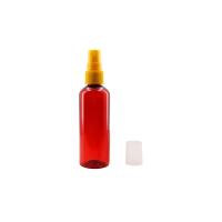 China 100ml Red Semi-transparent PET Round-shoulder Spray Bottle – For Cosmetics, Toners and Skincare Sprays for sale