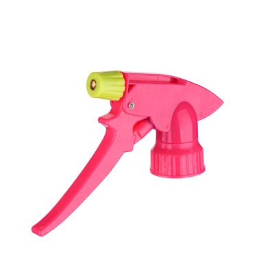 China 28/400 Universal Spray Pump Head - Bright Pink Long Handle, Suitable For Multiple Scenarios Including Cleaning, Beauty, and Gardening for sale