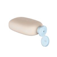 China Luxury Lotion Bottles Matte Beige 300ml HDPE Plastic Cosmetic Packaging Plastic Empty Lotion Bottle for sale