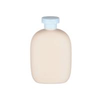 China Luxury Lotion Bottles Matte Beige 300ml HDPE Plastic Cosmetic Packaging Plastic Empty Lotion Bottle for sale