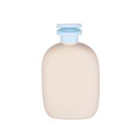 China Luxury Lotion Bottles Matte Beige 300ml HDPE Plastic Cosmetic Packaging Plastic Empty Lotion Bottle for sale