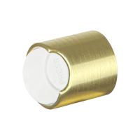 China Disc Top Cap New 24 410 Golden Brushed Aluminum Shell Plastic Press Flip Top Cap for sale