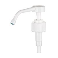 China 28/410 White Wide-Striped PP Plastic Long Nozzle Fine Mist Spray Pump, Disinfectant Dispensing Pump for sale