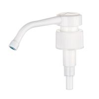 China 28/410 White Wide-Striped PP Plastic Long Nozzle Fine Mist Spray Pump, Disinfectant Dispensing Pump for sale