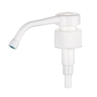 China 28/410 White Wide-Striped PP Plastic Long Nozzle Fine Mist Spray Pump, Disinfectant Dispensing Pump for sale