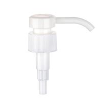 China White Medium-long Round-tube Plastic Lotion Pump,PP 28/410 Specification Spiral Hand Wash Pump for sale