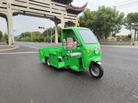 China New Energy Electric Three Wheeled Cleaning Car Garbage Transport Truck for sale