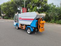 China 2 Passenger Electric Four Wheel Garbage Truck Picking Up Trash 30km/H for sale