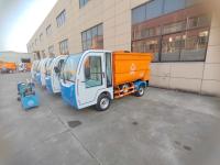 China New Energy Electric Three Wheeled Garbage Pickup Truck Sanitation Garbage Cleaning Truck for sale