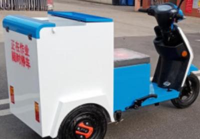 China Electric Garbage Tricycle Mobile Rubbish Bin Independent Toolbox Alleys Sidewalks for sale