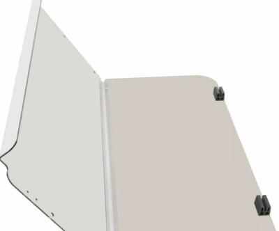 China Tinted Golf Cart Windshield Polycarbonate Material Vibration-free Fit Affordable for sale