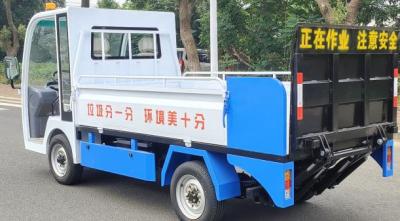 China Garbage Transport Truck New Energy Electric Four Wheel Waste Removal Truck for sale
