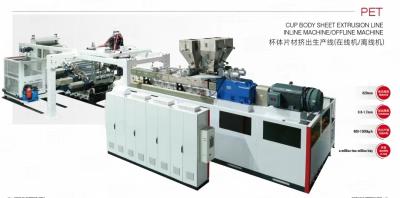 China 380V 50HZ Twin Screw Plastic Extrusion Machine for PP PS PET Sheet Production with Customizable Voltage for sale