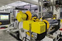 China APET PETG CPET PLA Plastic Plate Extrusion Line with 400-1200kg/h Capacity and 650-1550mm Width for sale