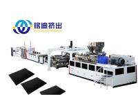 China Customizable Plastic Twin Screw Extrusion Line with 400-1200kg/h Output Capacity and Air Cooling System for PP PLA PET ABS PE Sheet for sale