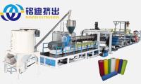 China Twin Screw PET Sheet Extruder Machine 650-1550mm Width 400-1200kg/h Capacity for APET PETG CPET PLA for sale