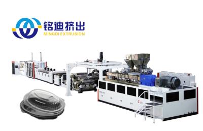 China MINGDI PLC Co-Extrusion Line for PP PS Sheet Production - 1400kg/H Output, 1500mm Width, 5mm Thickness for sale