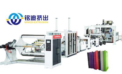 China MINGDI Automatic Furniture Veneer PET Sheet Extrusion Line with Twin-Screw 12-Month Warranty for sale