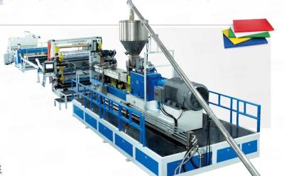 China ABS PP PE Plastic Board Extrusion Line with 1-30mm Thickness Control and 800kg/h Capacity for sale