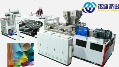 China MGL80/156 PVC Edge Banding Sheet Production Line 600-1200mm Width 400kg/h Capacity for sale