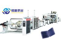 China MGL80/156 PVC Edge Banding Sheet Extrusion Line 400kg/h Capacity 600-1200mm Width for sale