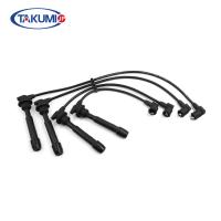 China Daewoo Automobile Engine Silicone Spark Plug Cable With High Strength Shrapnel for sale