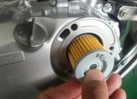 China Torch High Quality and Efficience Motorcycle engine fuel system Oil Filter Element Yellow filter paper fit for HF141/200 for sale