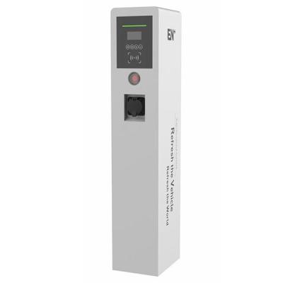China Pedestal Commercial Dual EV Charger 2x22kW AC Three Phase for sale